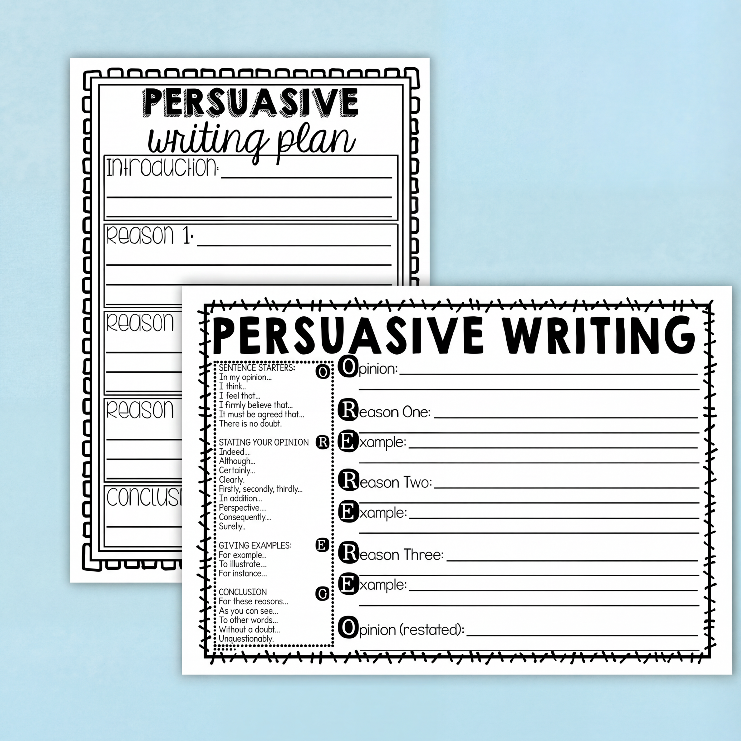 Persuasive Writing Templates Primary English – Mrs Edgar