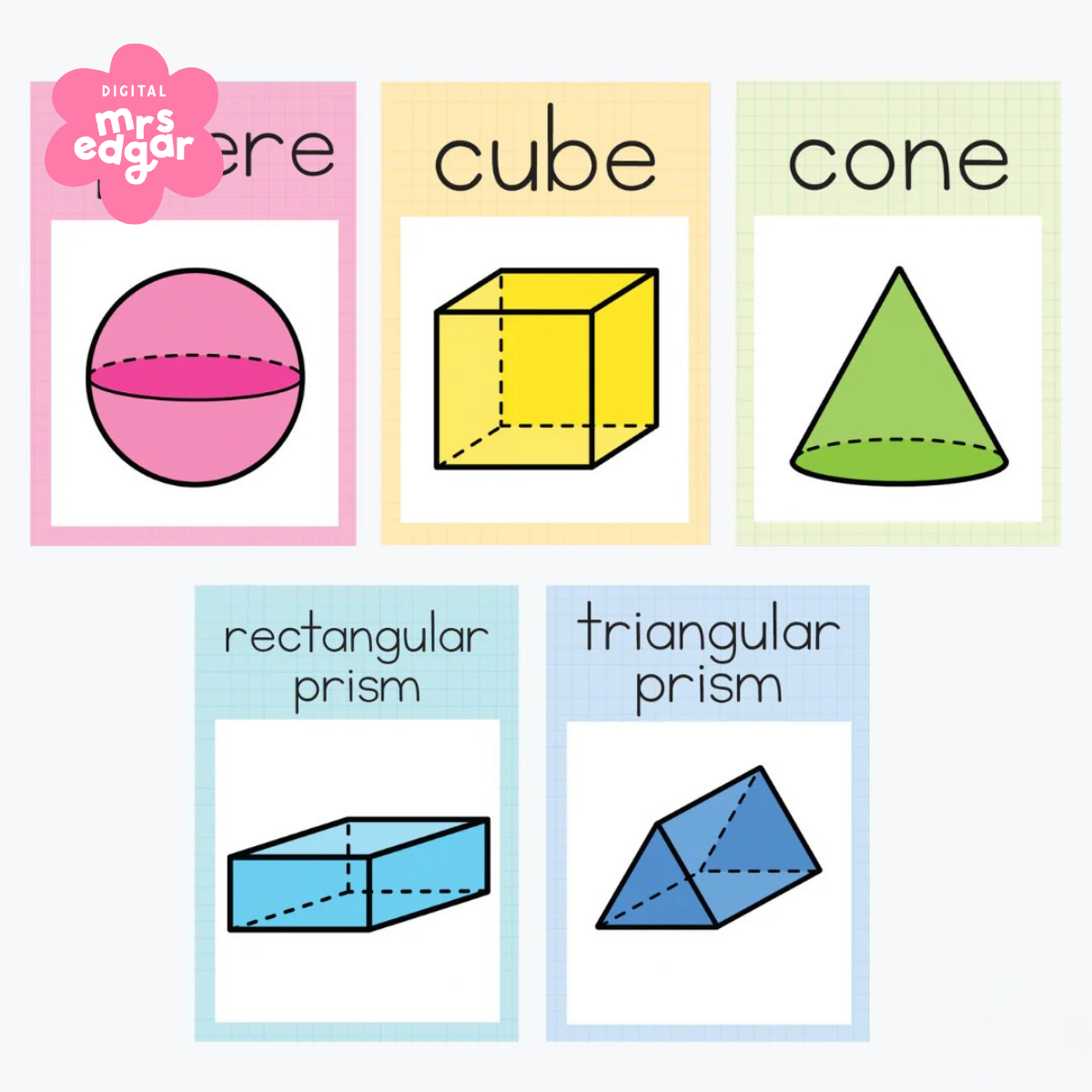 3D Object Posters Gentle Decor – Mrs Edgar