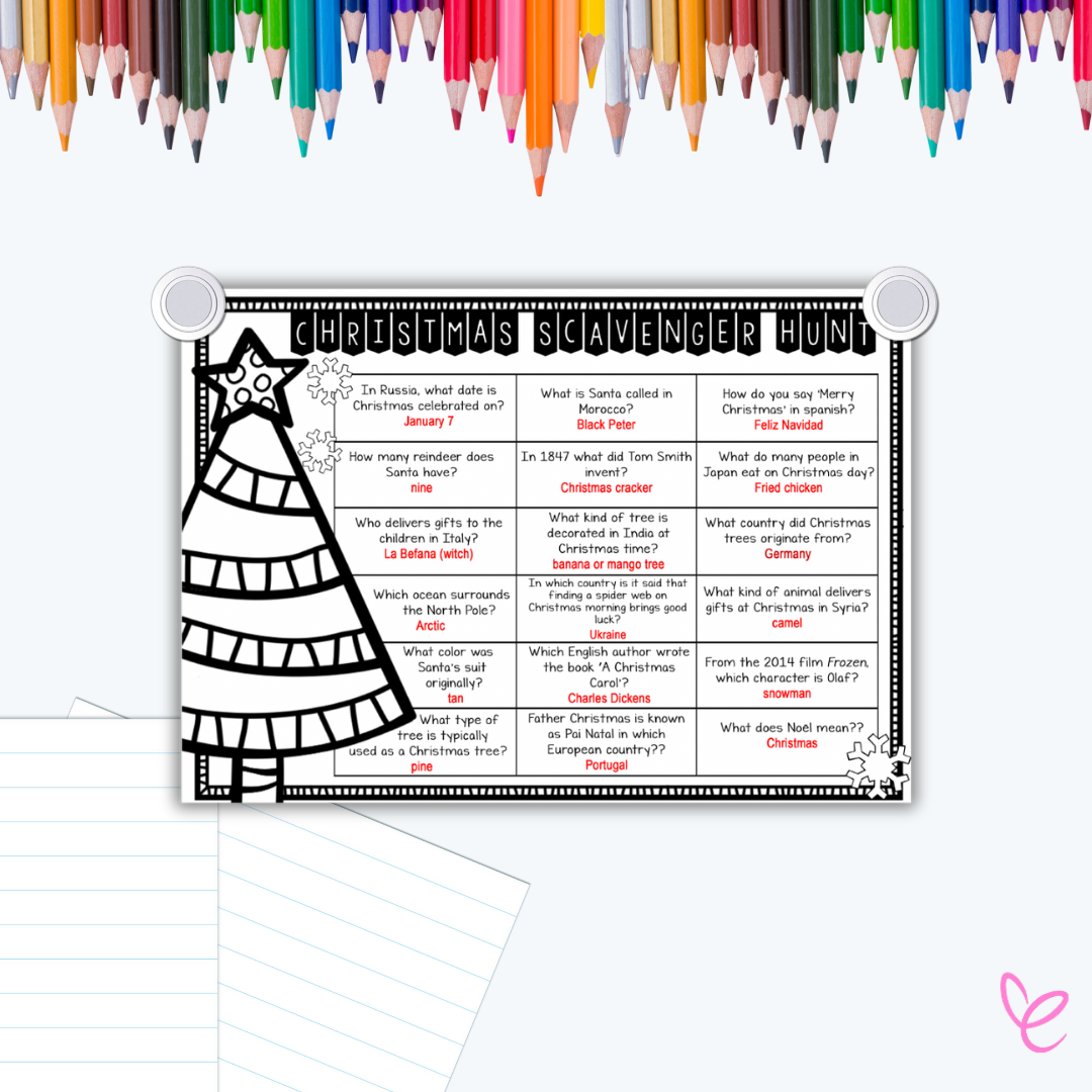 Christmas Scavenger Hunt | Digital Download – Mrs Edgar