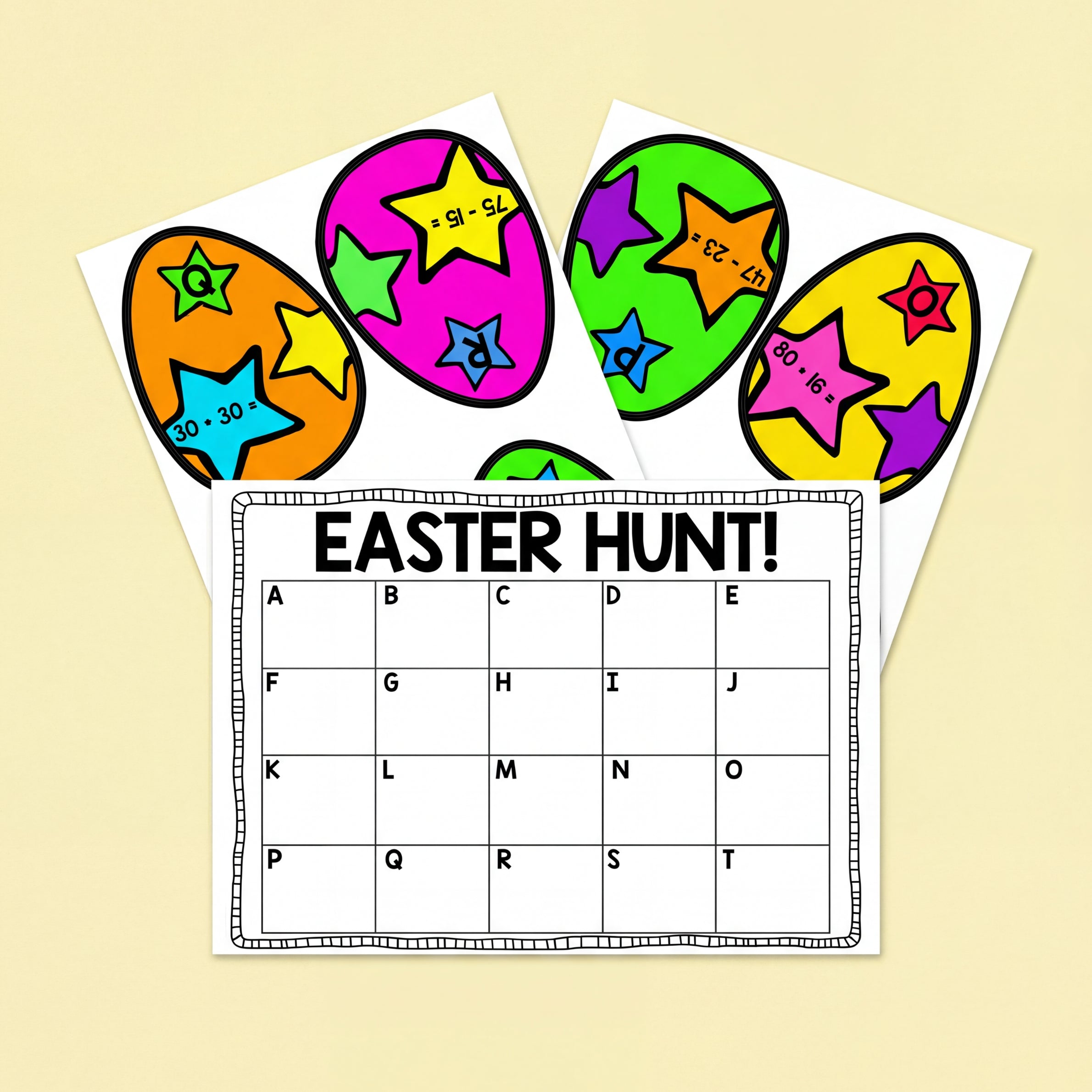 Easter Egg Hunt Maths Review Primary Maths – Mrs Edgar