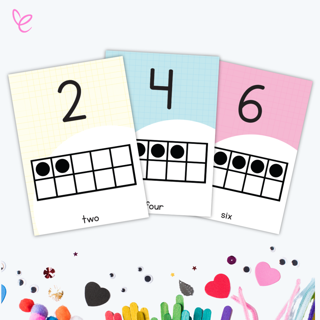 Number 1 - 20 Charts with Ten Frames – Mrs Edgar