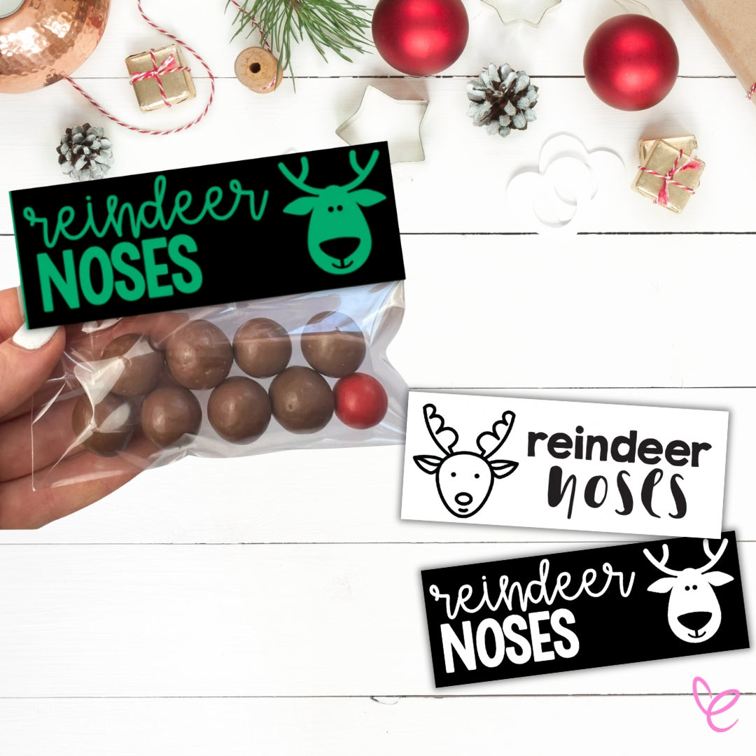 Reindeer Noses Candy Bag Edible Reindeer Noses | Celebrate Creativity