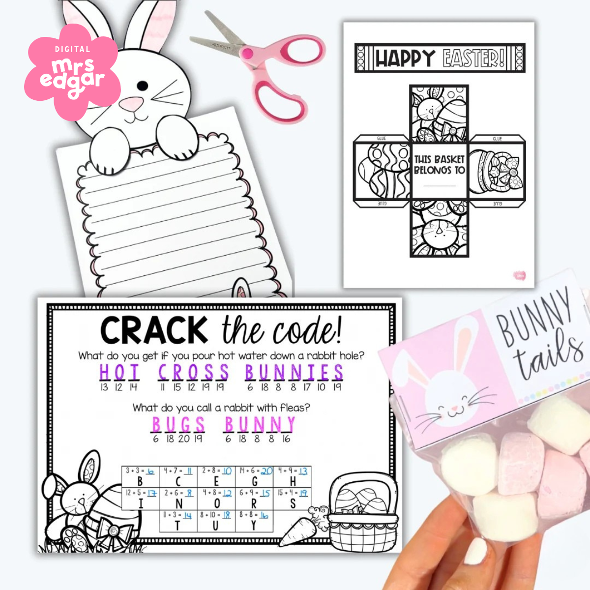 Easter Activity Bundle: Basket & Worksheets – Mrs Edgar