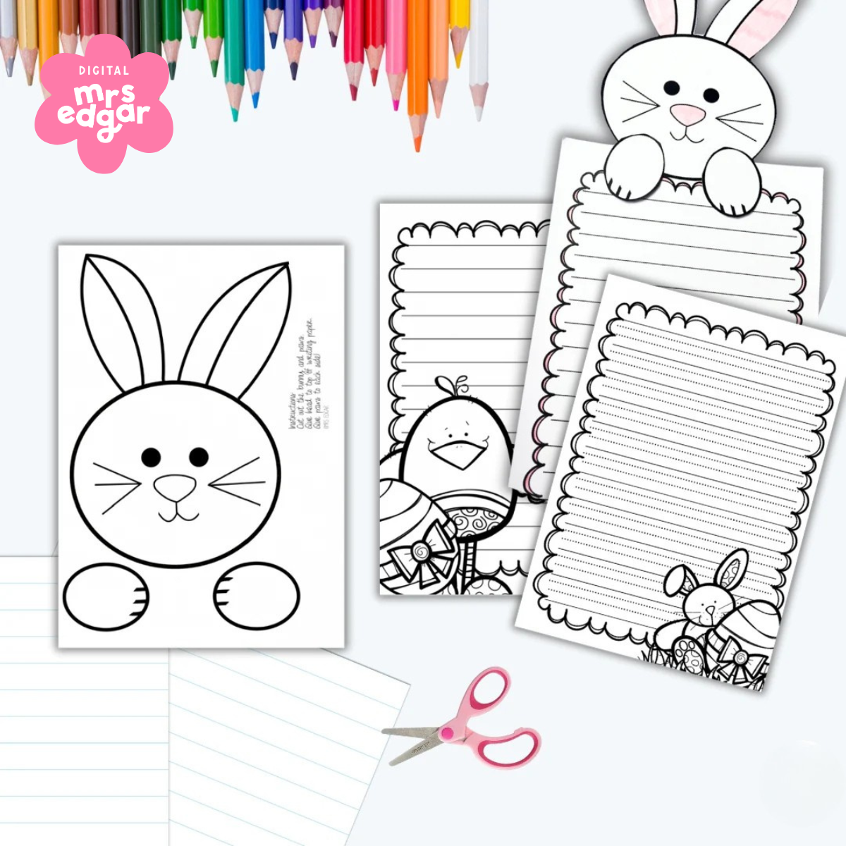 Easter Bunny Writing Topper – Mrs Edgar