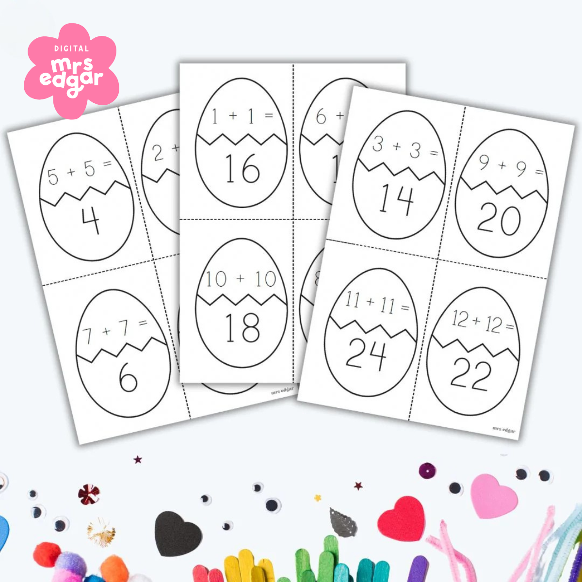 Easter Doubles + Near Doubles – Mrs Edgar