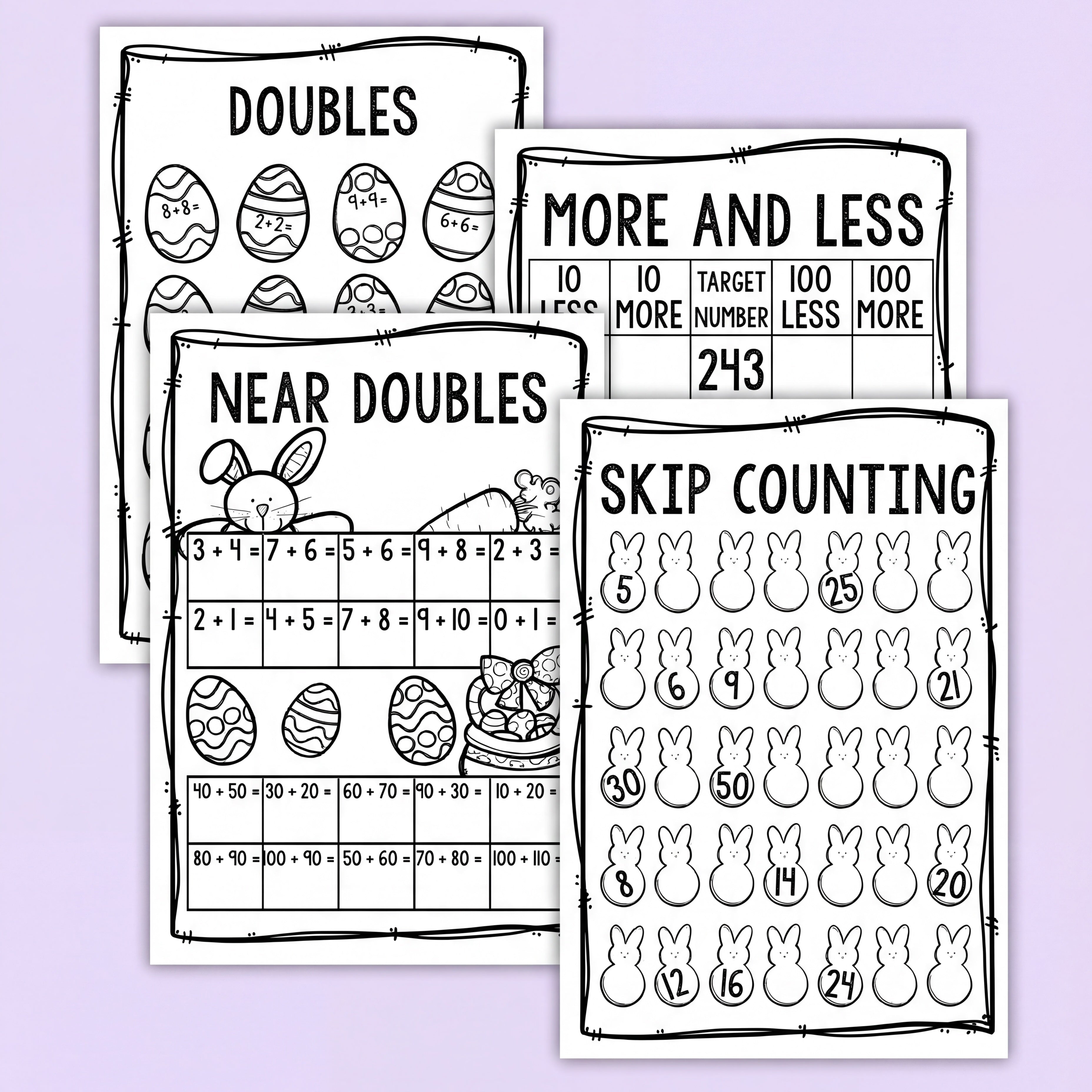 Grade 1 & 2 Easter Maths Worksheets – Mrs Edgar