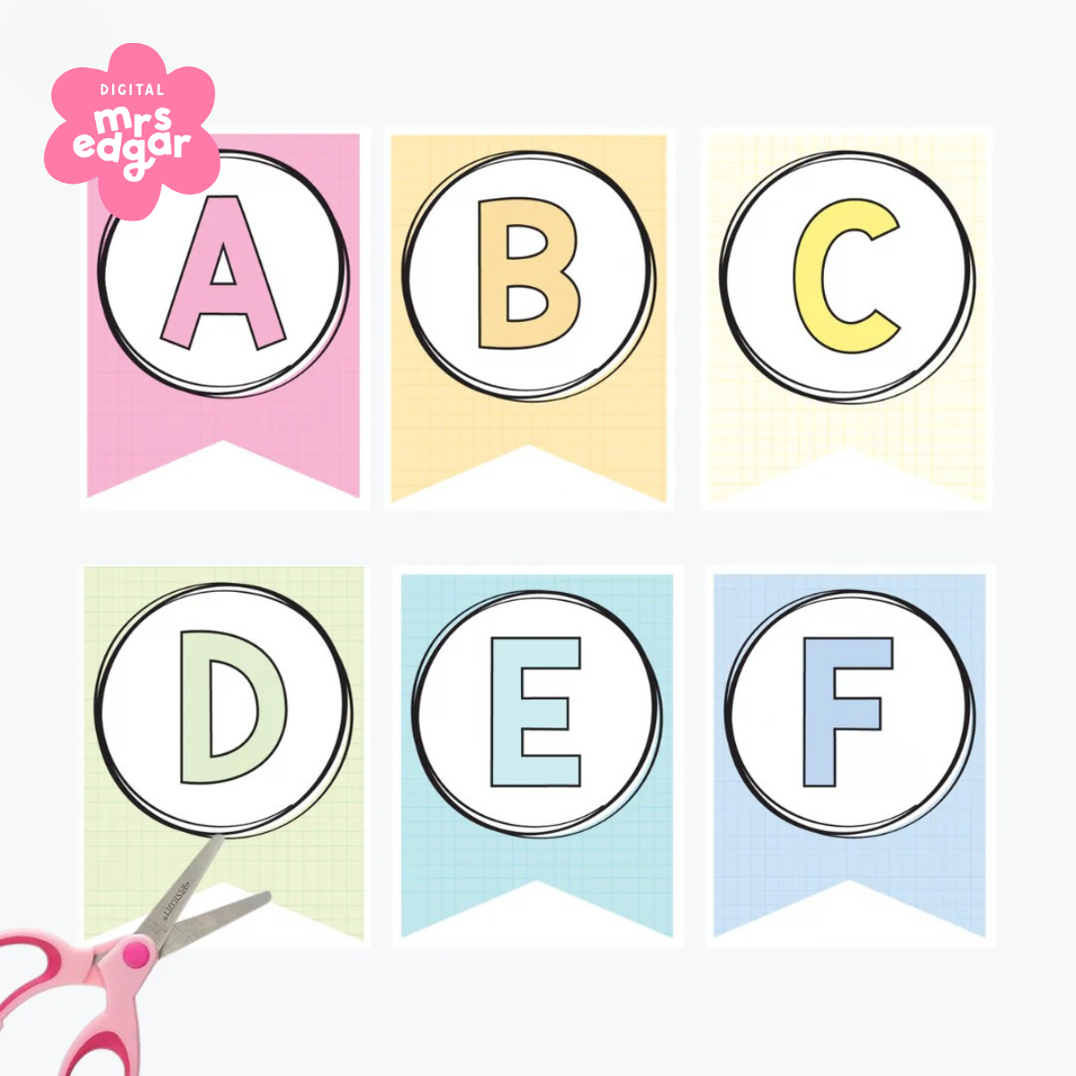 Alphabet Bunting Gentle Decor – Mrs Edgar