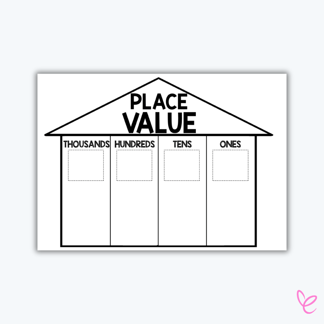 Place Value House | Craftivity | Digital Download – Mrs Edgar