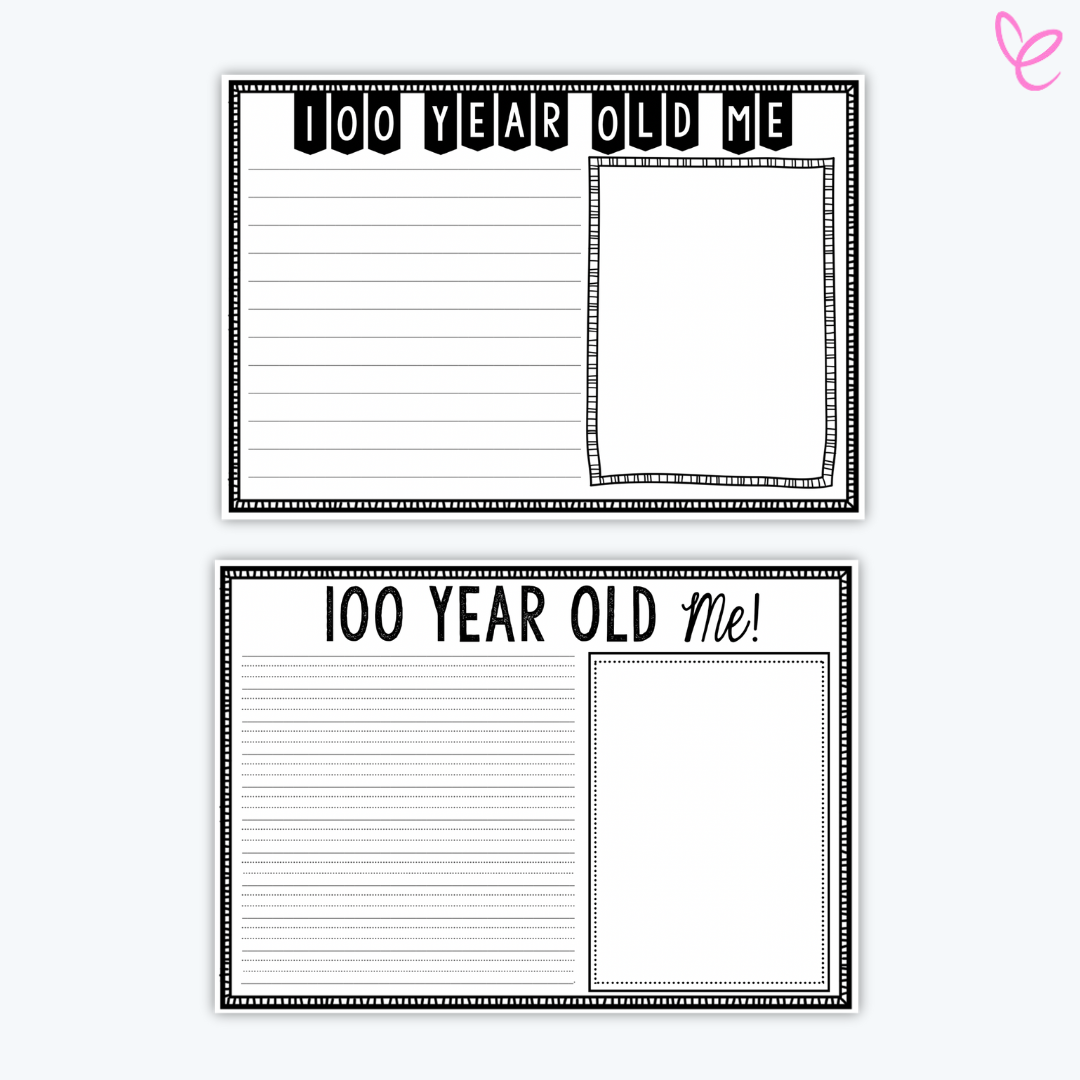 100th Days of School Activity Writing Template – Mrs Edgar