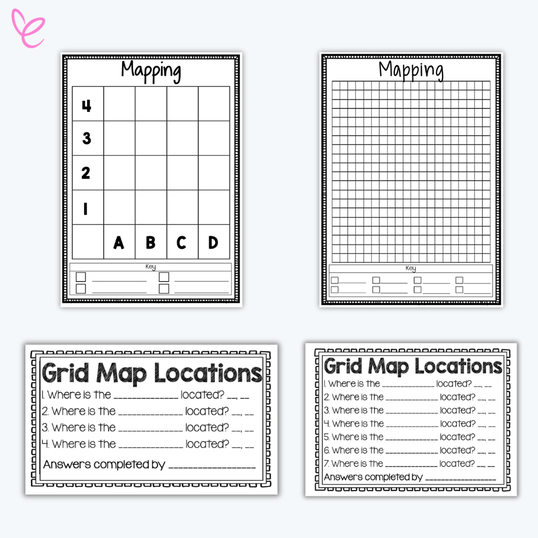 Grid Maps Mapping Skills – Mrs Edgar