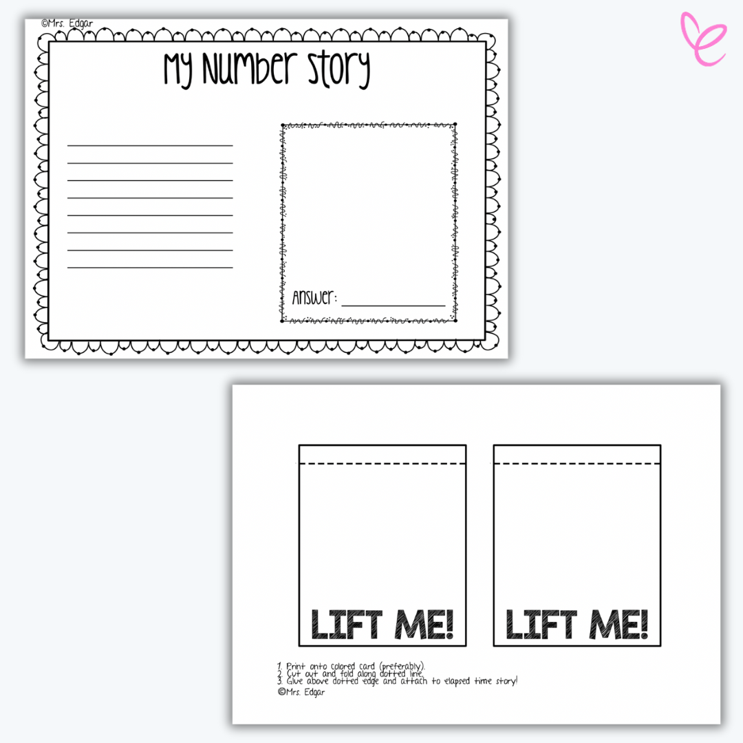 Interactive Number Story Flip the Flap Book – Mrs Edgar