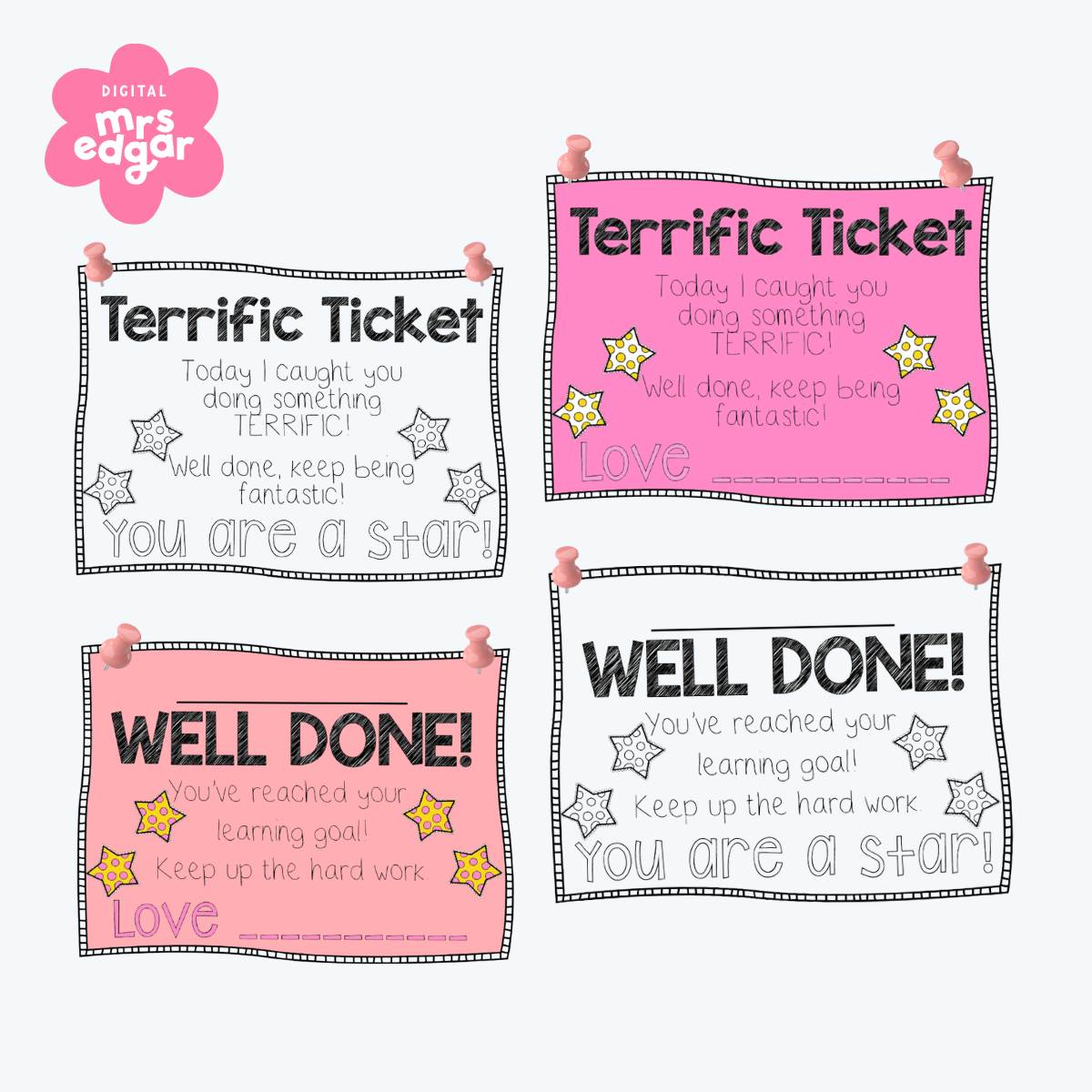 Class Certificates Editable Student Awards – Mrs Edgar