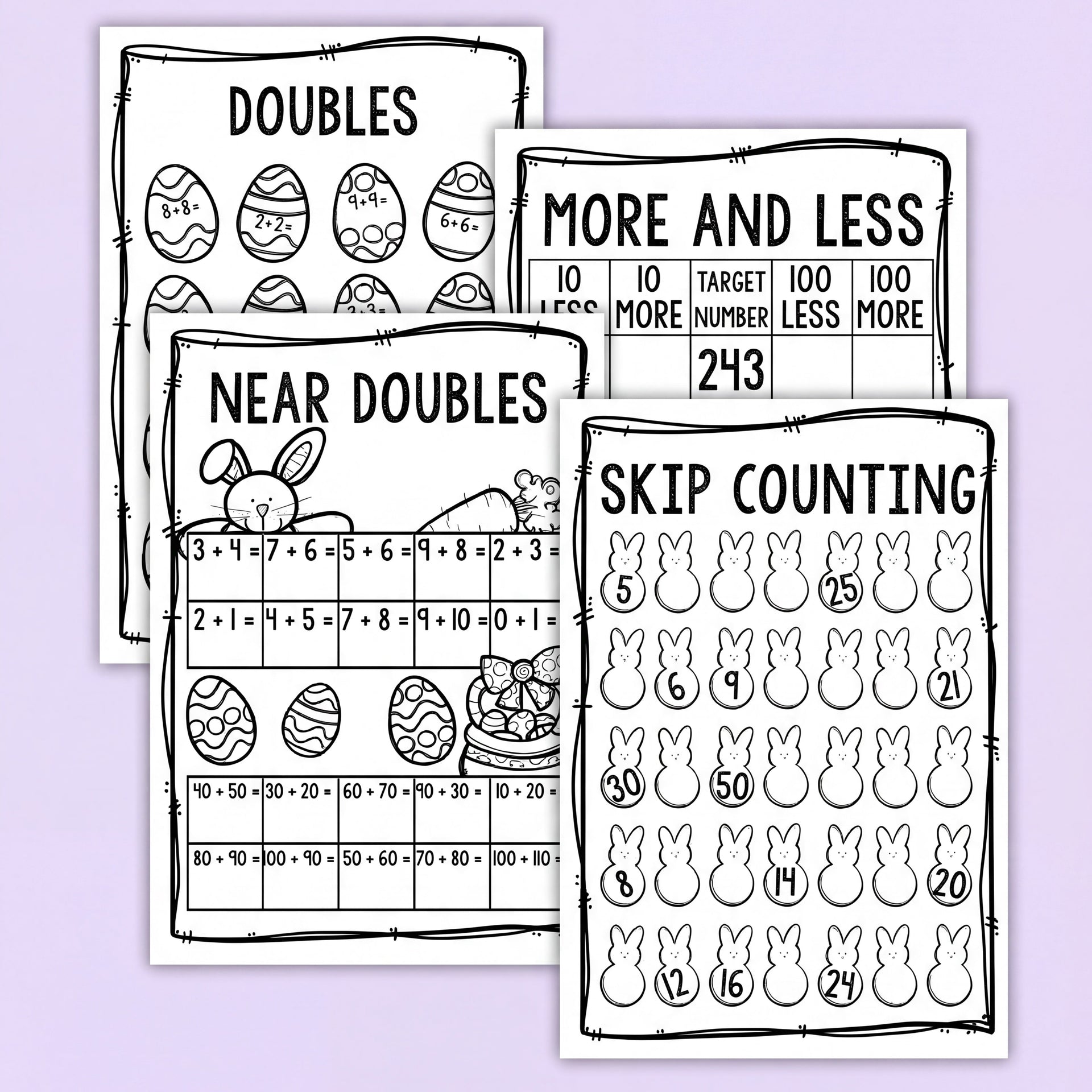 Grade 1 & 2 Easter Maths Worksheets Maths – Mrs Edgar