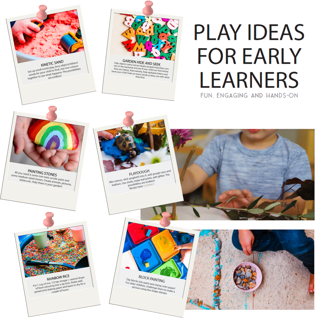 Play Ideas for Early Learners – Mrs Edgar
