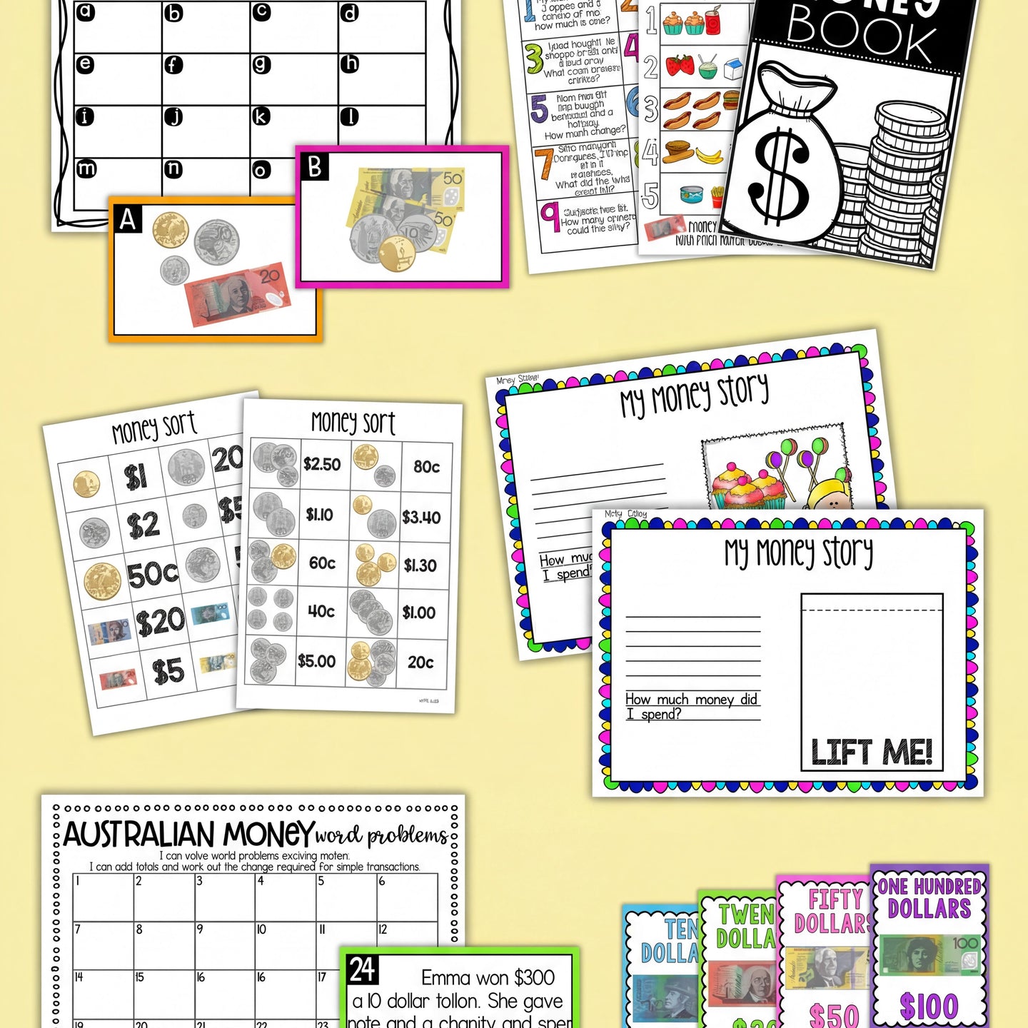 Australian Money Bundle: Year 3 – Mrs Edgar