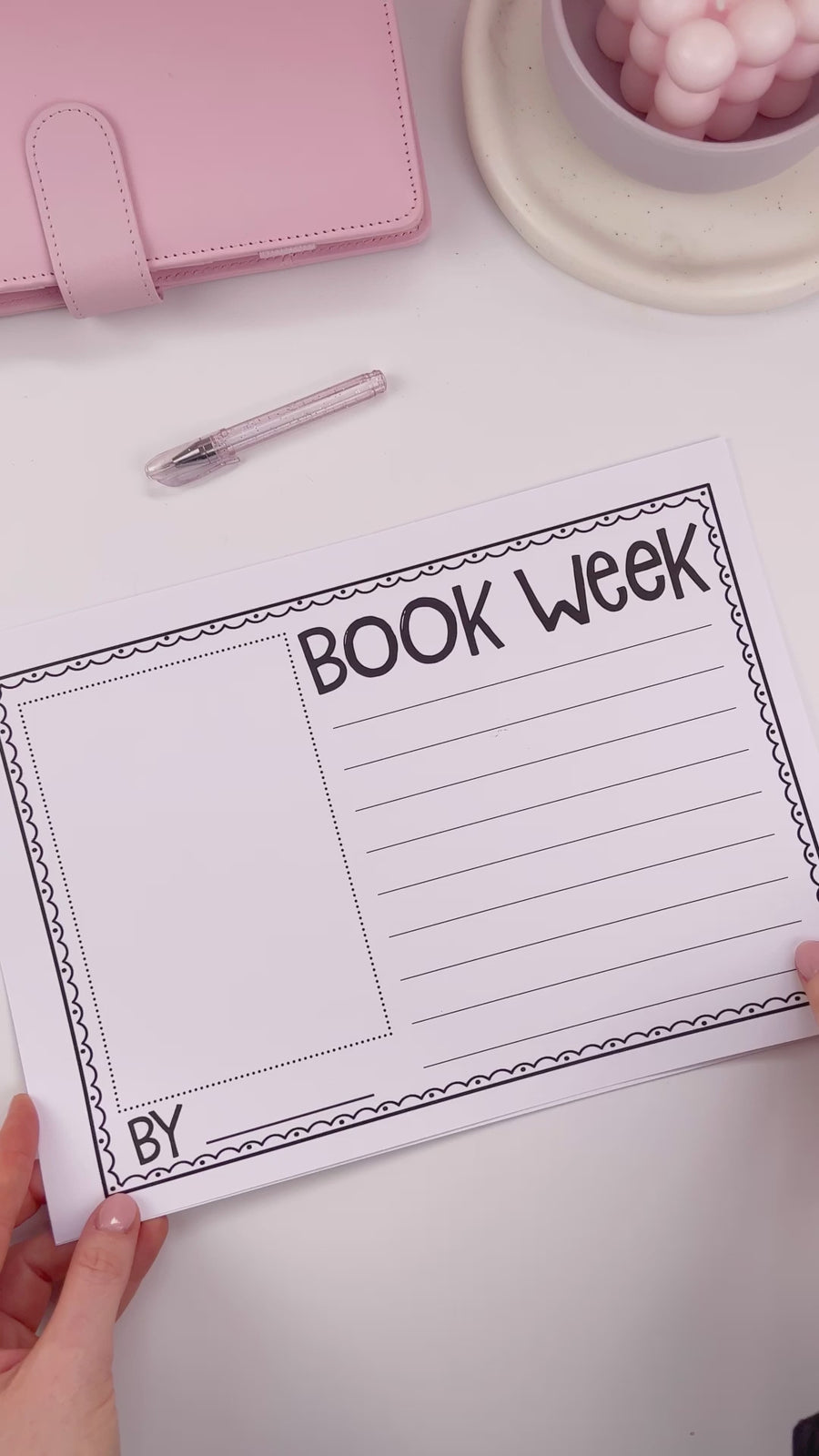 Book Week Writing Template – Mrs Edgar